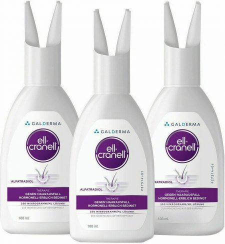 3x Ell Cranell Alfatradiol Original Hair Loss Growth 3x 100ml =300ml ...