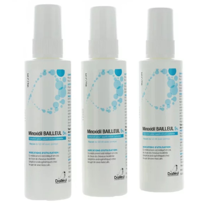 Bailleul 5 Minoxidil Hair Grow 3x Bottles 180ml 24Chemist Health